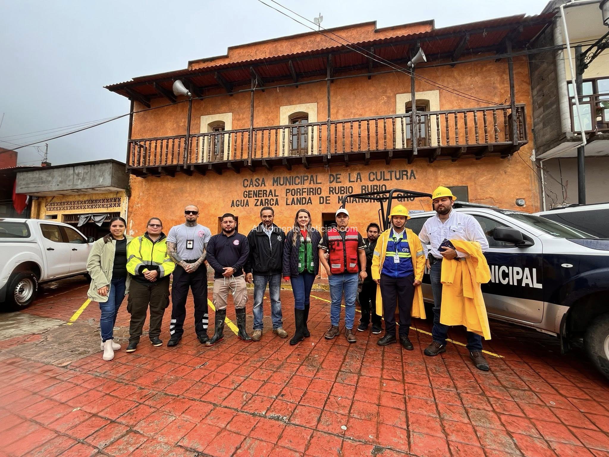 Autoridades de Landa de Matamoros atienden afectaciones por lluvias en ...
